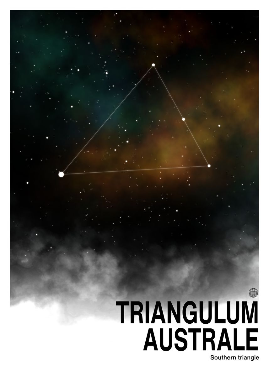 'Triangulum Australe Constellation' Poster, picture, metal print, paint ...