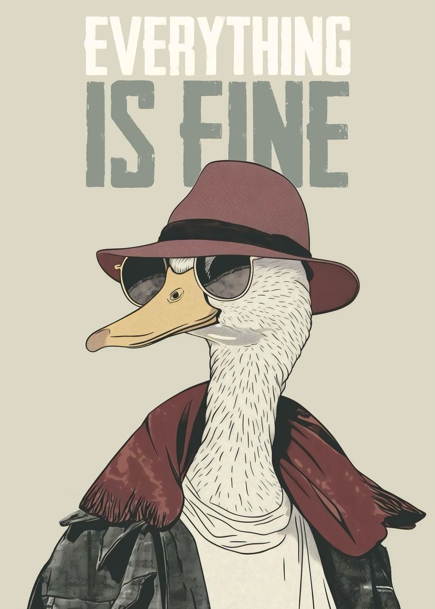 'Goose Game' Poster, picture, metal print, paint by ajiy | Displate