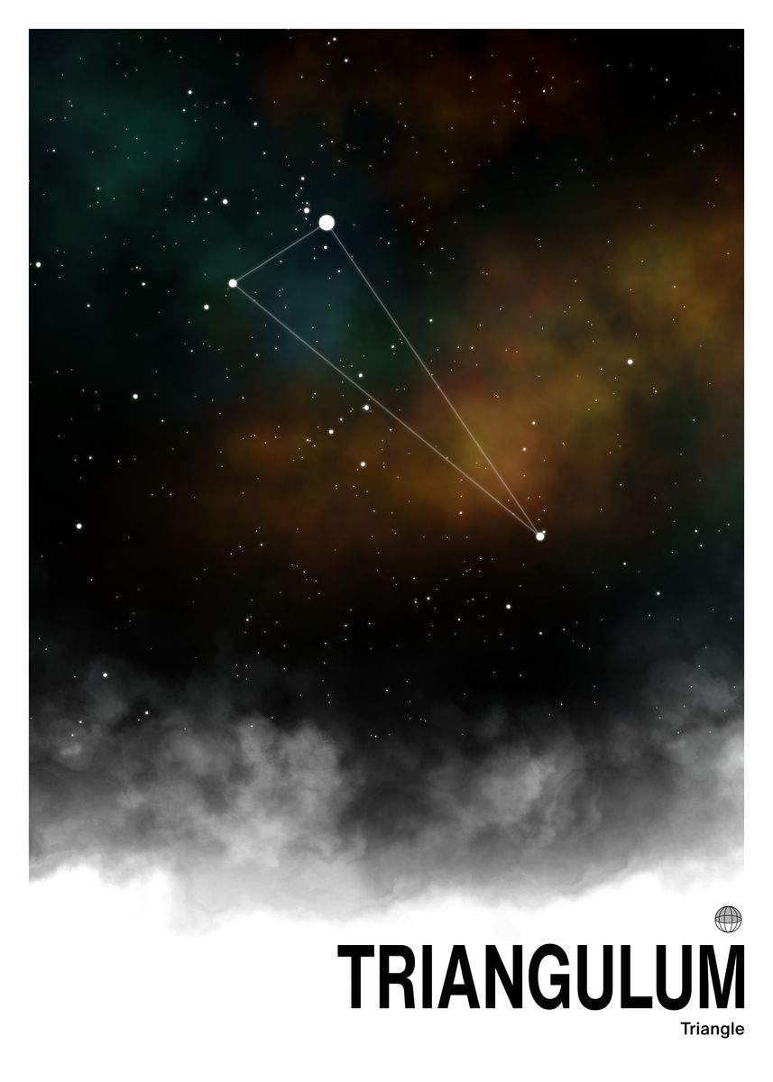 'Triangulum Constellation' Poster, picture, metal print, paint by ...