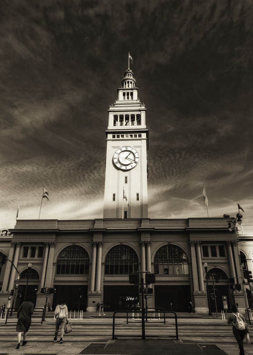 'Clock Tower Building' Poster, picture, metal print, paint by Jonathan ...