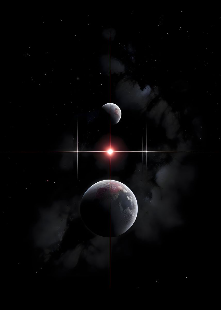 'Cosmic Alignment' Poster, picture, metal print, paint by Elopxl | Displate