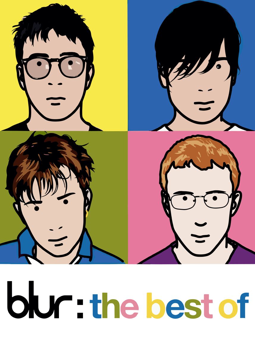 'Blur The Best Of Album Cover' Poster, picture, metal print, paint by ...