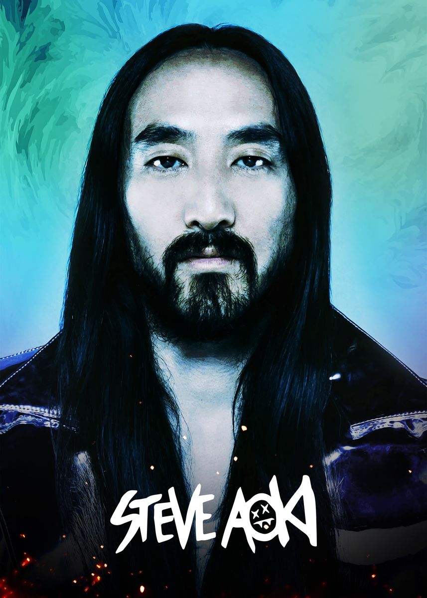 'Steve Aoki ' Poster, picture, metal print, paint by Micho Abstract ...