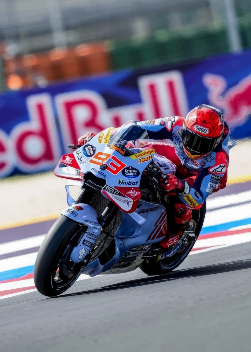 'marc marquez' Poster, picture, metal print, paint by muyadi | Displate