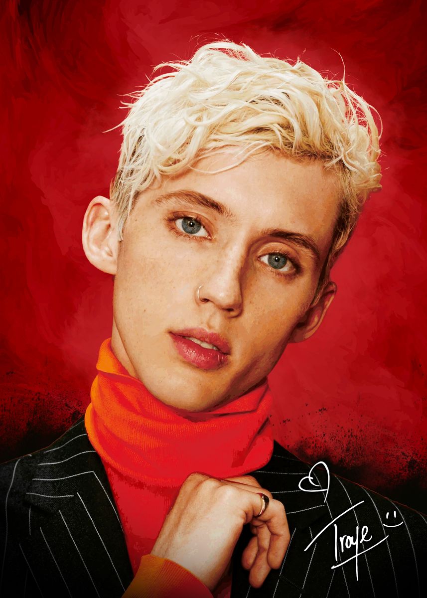 'Troye Sivan' Poster, picture, metal print, paint by Micho Abstract ...