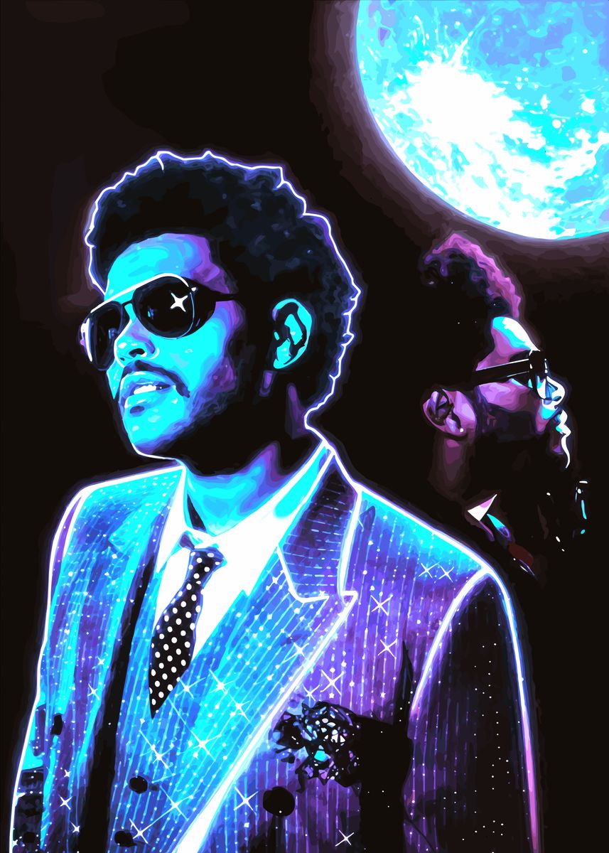 'The Weeknd' Poster, picture, metal print, paint by BLACKISTE | Displate