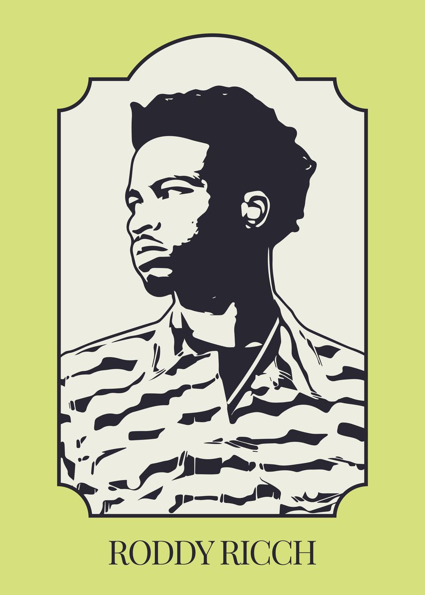 'Roddy Ricch Portrait' Poster, picture, metal print, paint by DE Maps ...