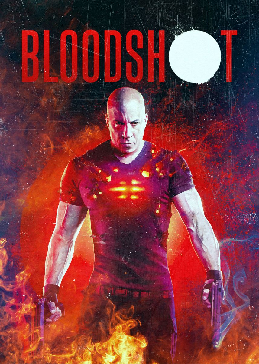 'Bloodshot Movie Poster' Poster, picture, metal print, paint by NuMaNi ...