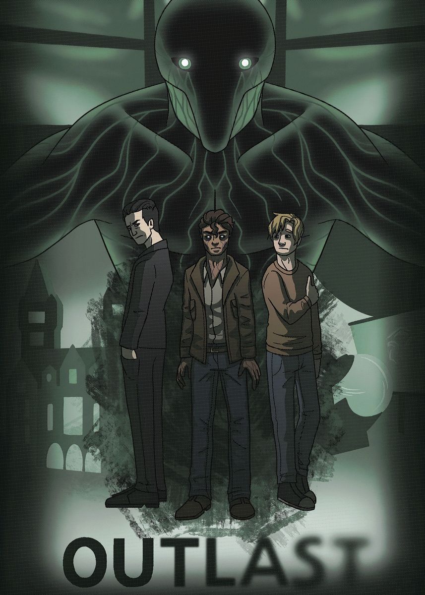 'Outlast Game Poster' Poster, picture, metal print, paint by ...