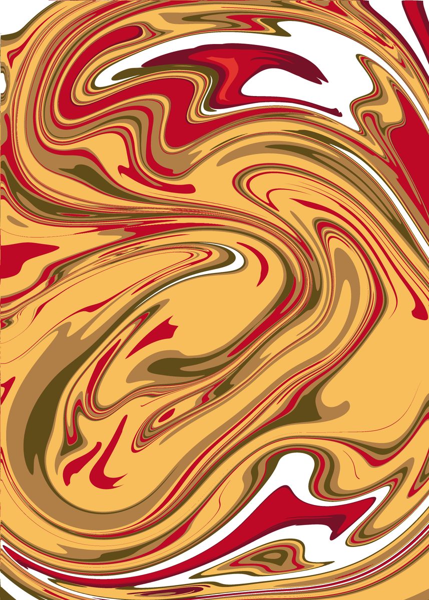 'Abstract Swirling Pattern' Poster, picture, metal print, paint by ...