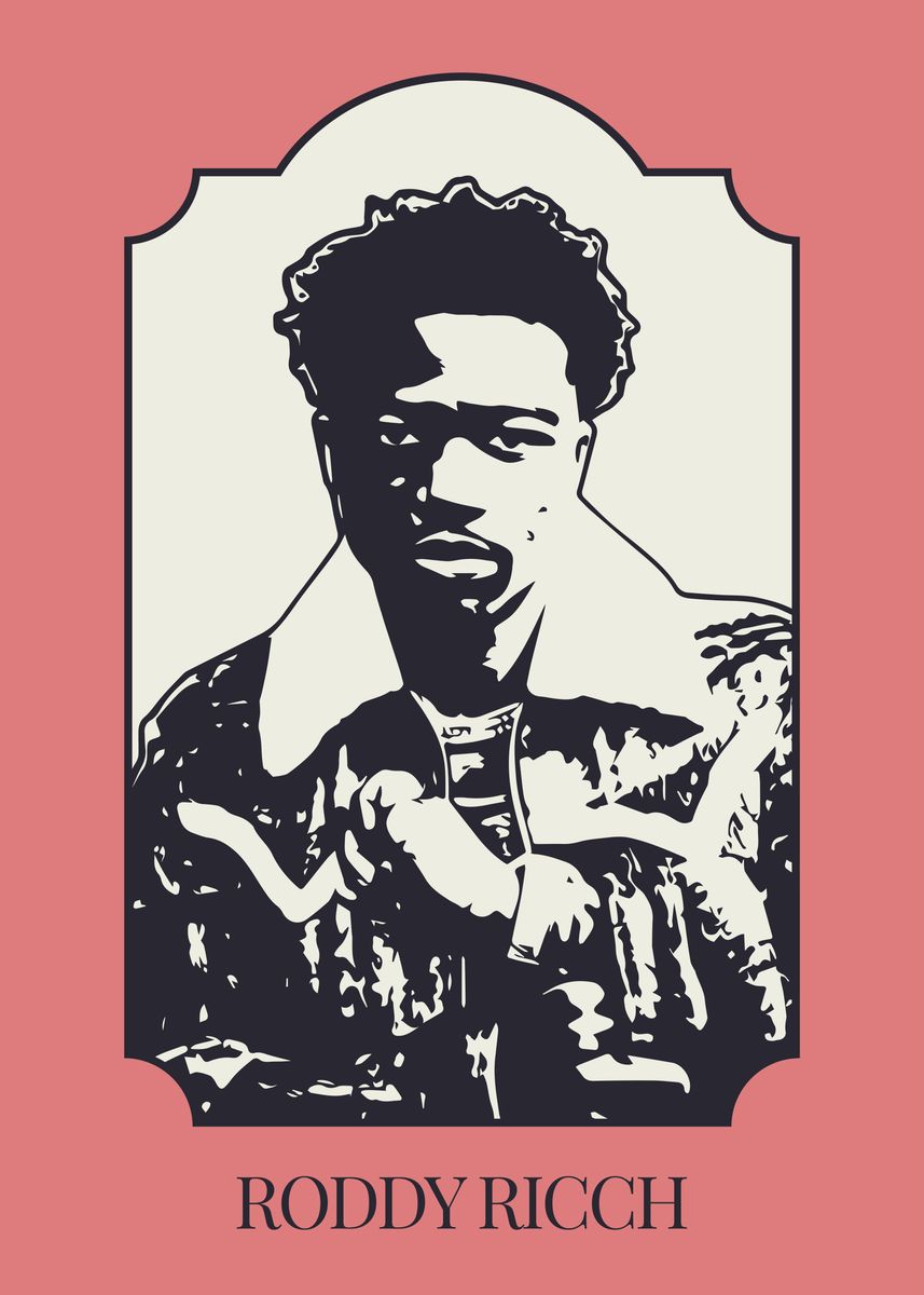'Roddy Ricch Portrait' Poster, picture, metal print, paint by DE Maps ...
