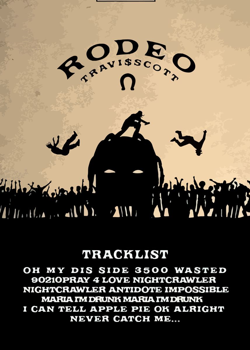 'Rodeo Album Cover' Poster, picture, metal print, paint by felix black ...