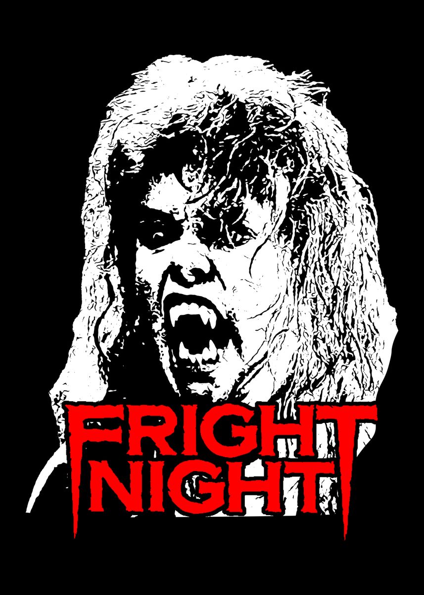 'Fright Night Vampire' Poster, picture, metal print, paint by Maulita ...