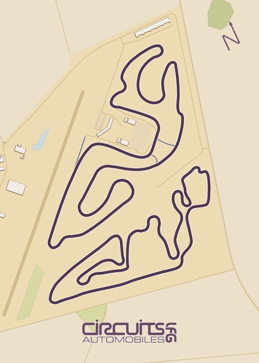 'Race Track Map' Poster, picture, metal print, paint by Sam Kal | Displate