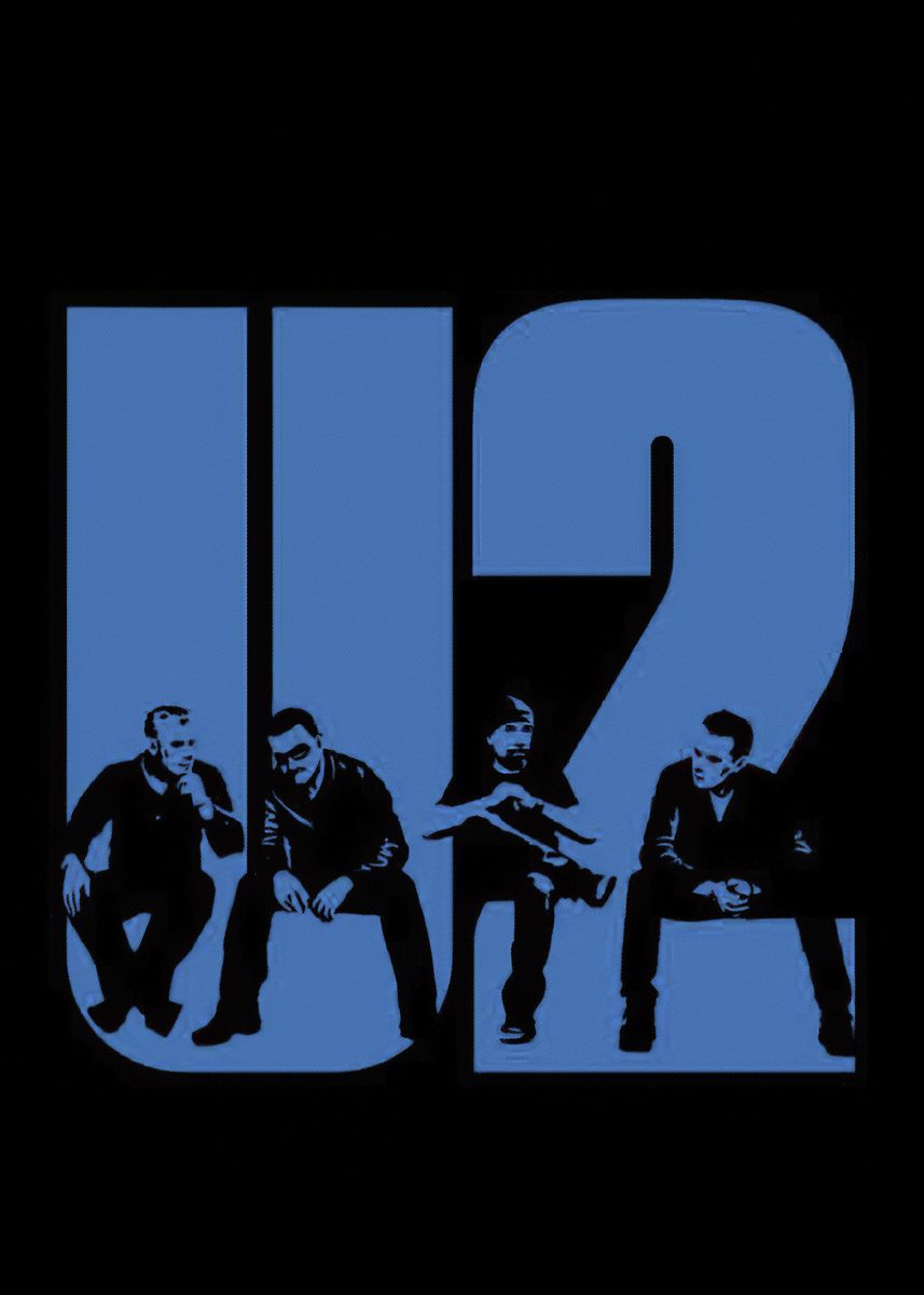 'U2 Band Silhouette' Poster, picture, metal print, paint by ramastera33 ...