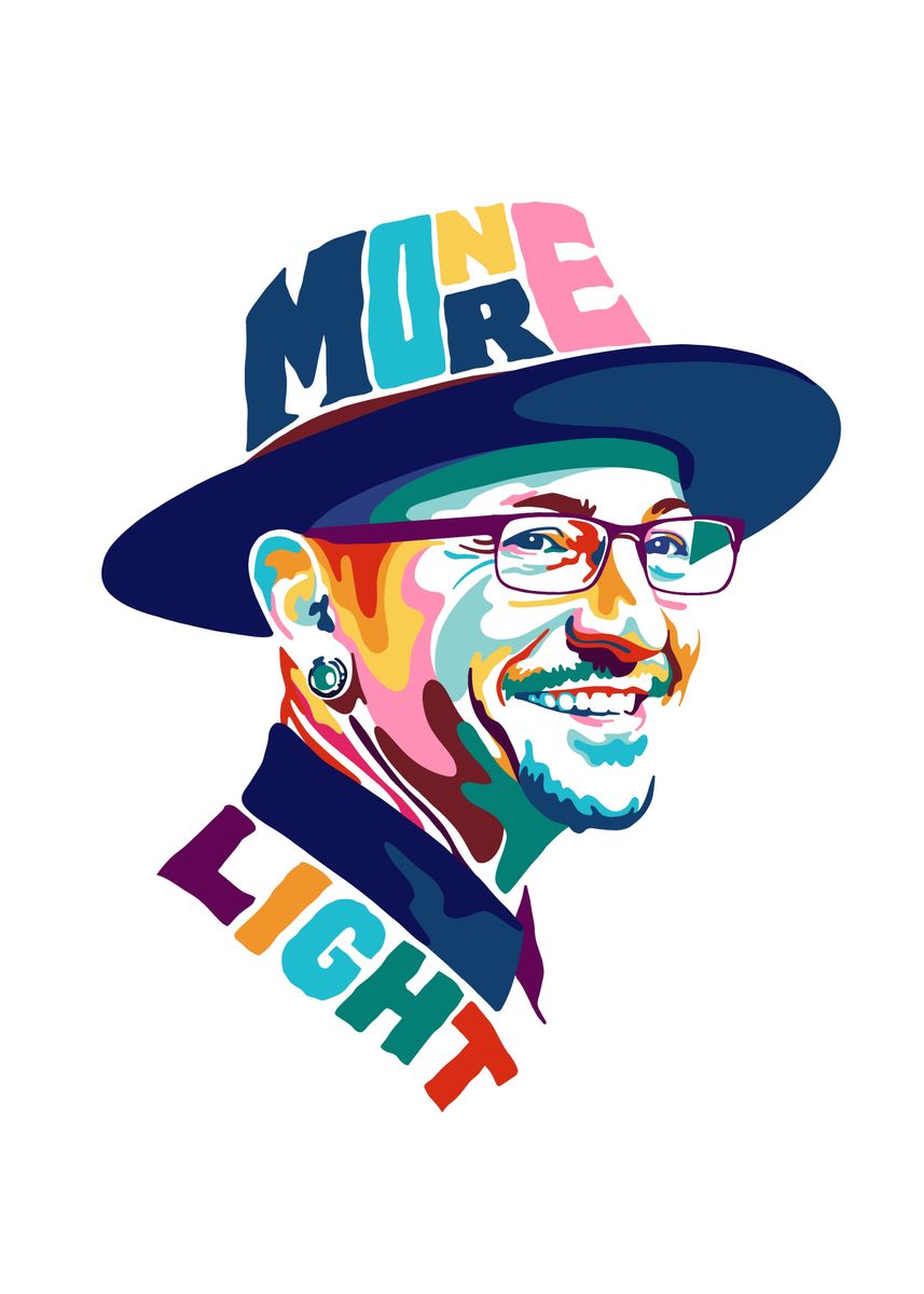 'Chester Bennington Portrait' Poster, picture, metal print, paint by ...