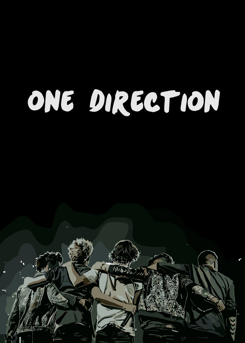 'One Direction Band Poster' Poster, picture, metal print, paint by ...