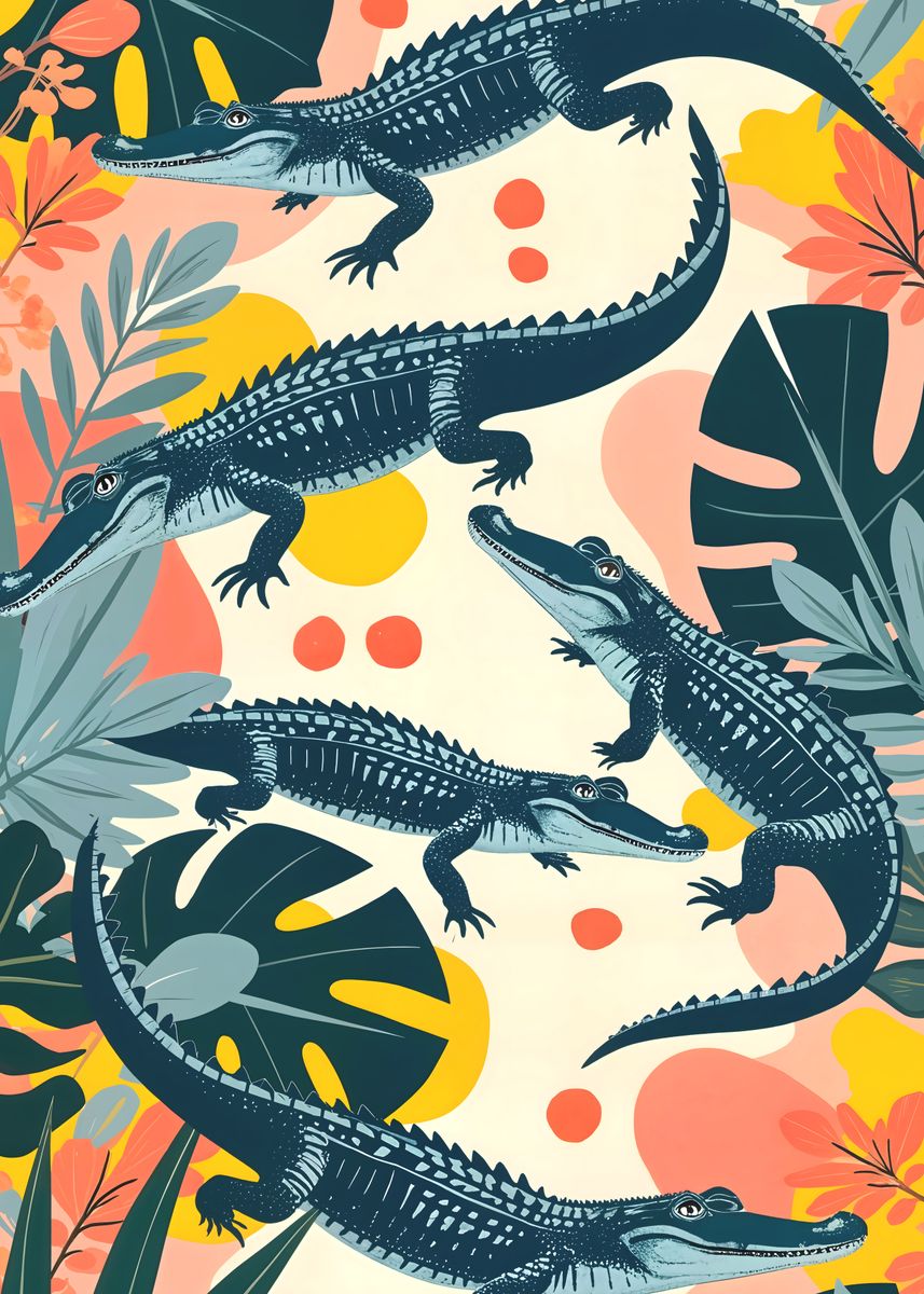 'Crocs' Poster, picture, metal print, paint by 83 Oranges by Uma ...