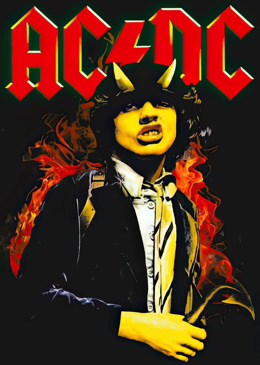 'ACDC Band Poster' Poster, picture, metal print, paint by ...