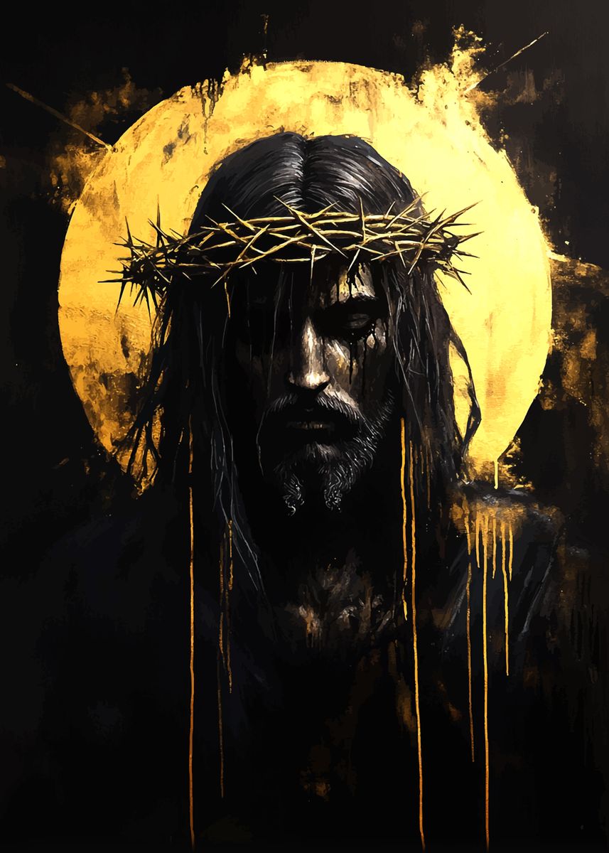 'Jesus Christ Painting' Poster, picture, metal print, paint by Loves ...
