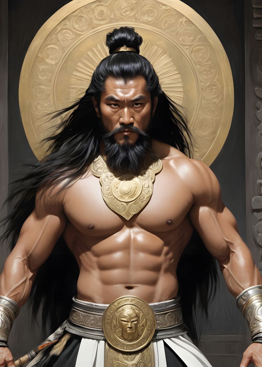 'Mongolian Warlord' Poster, picture, metal print, paint by Dadartiss ...