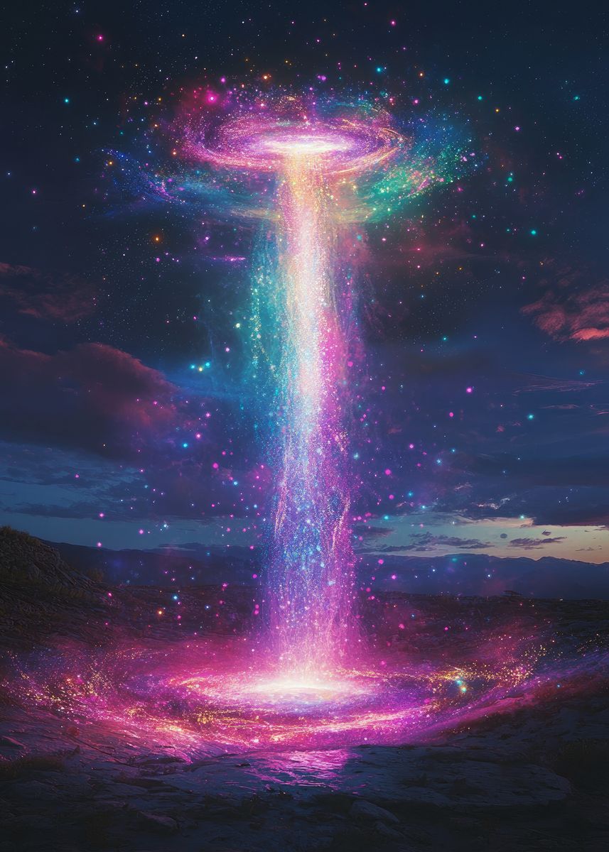 'Cosmic Portal' Poster, picture, metal print, paint by Usama Design ...