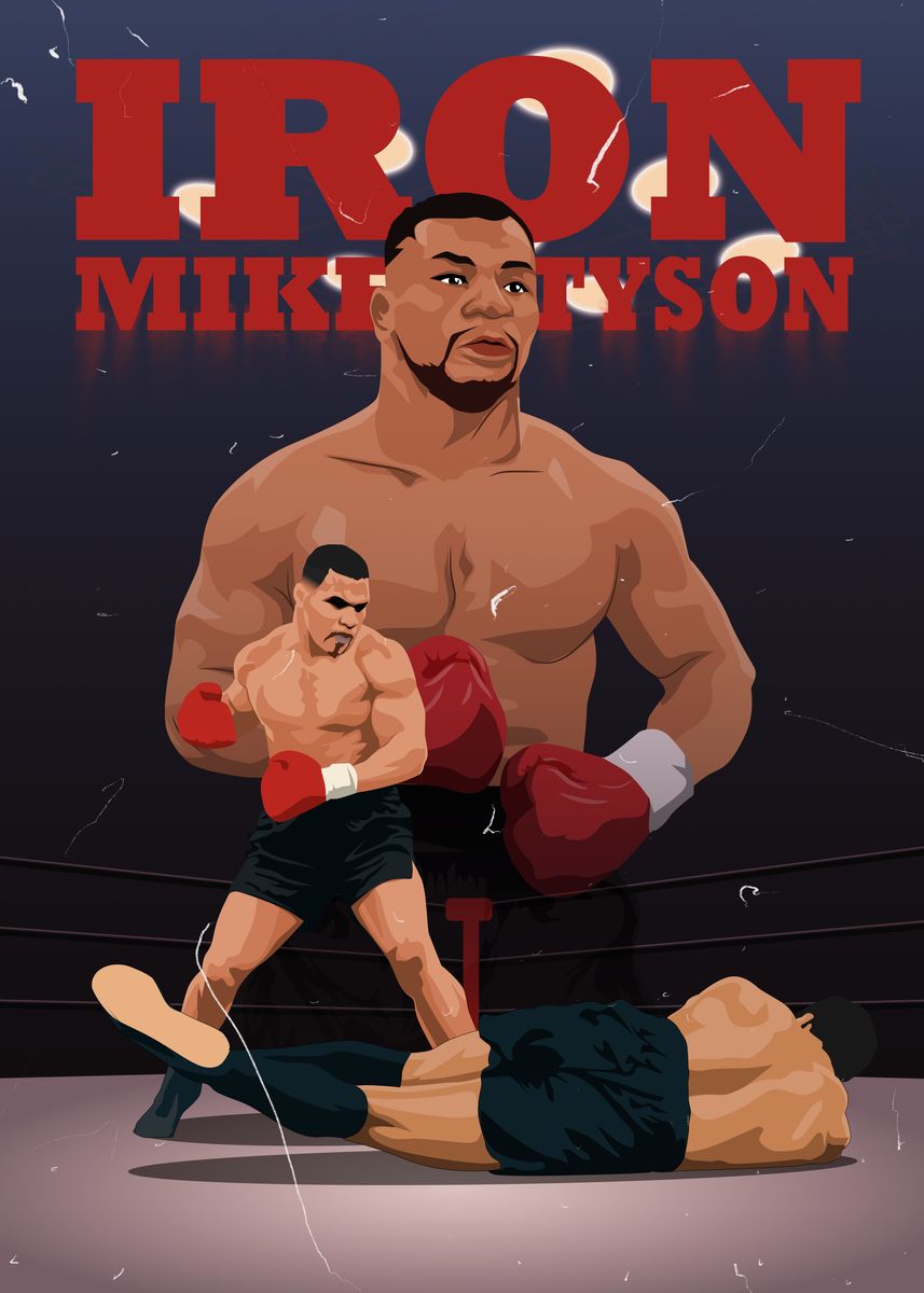 'Mike Tyson Boxing Poster' Poster, picture, metal print, paint by geeks ...