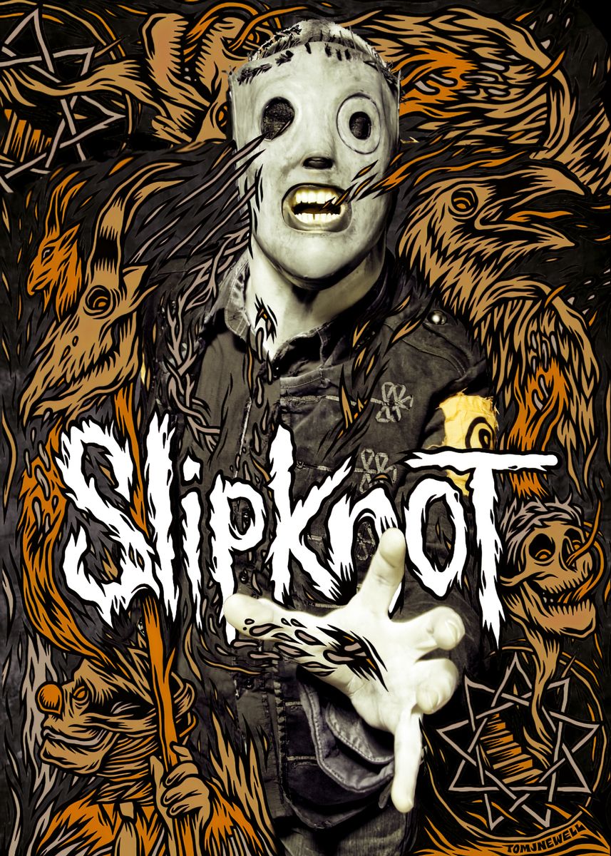 'Slipknot Band Poster' Poster, picture, metal print, paint by | Displate