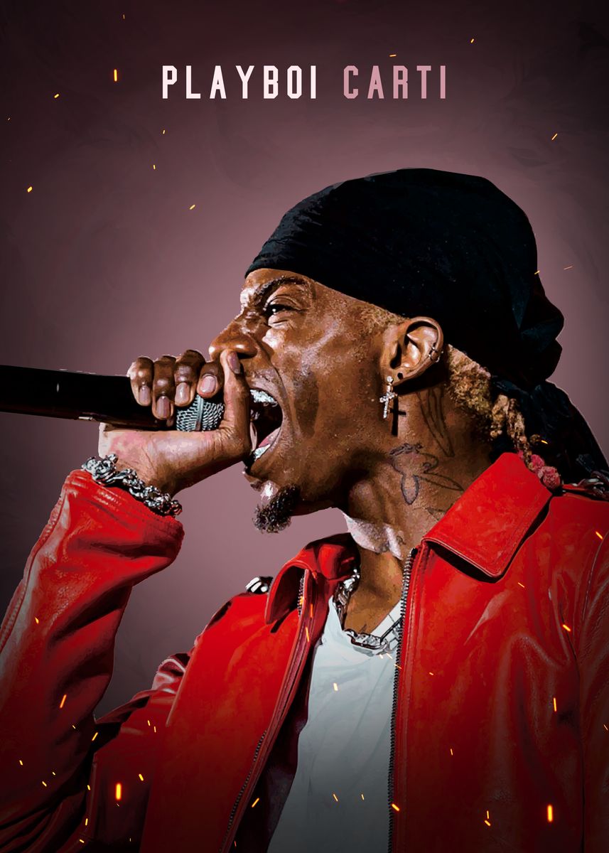 'Playboi Carti' Poster, picture, metal print, paint by Micho Abstract ...