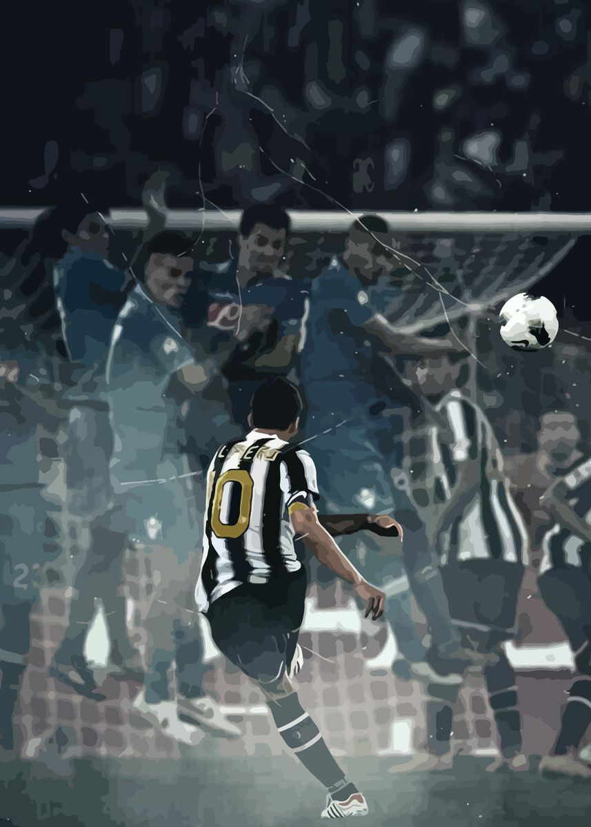 'Del Piero' Poster, picture, metal print, paint by Sheshh | Displate