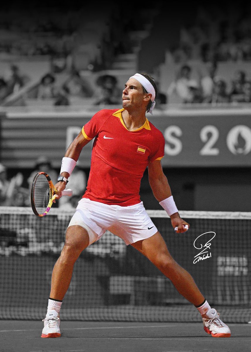 'Rafael Nadal' Poster, picture, metal print, paint by BIAStudio | Displate