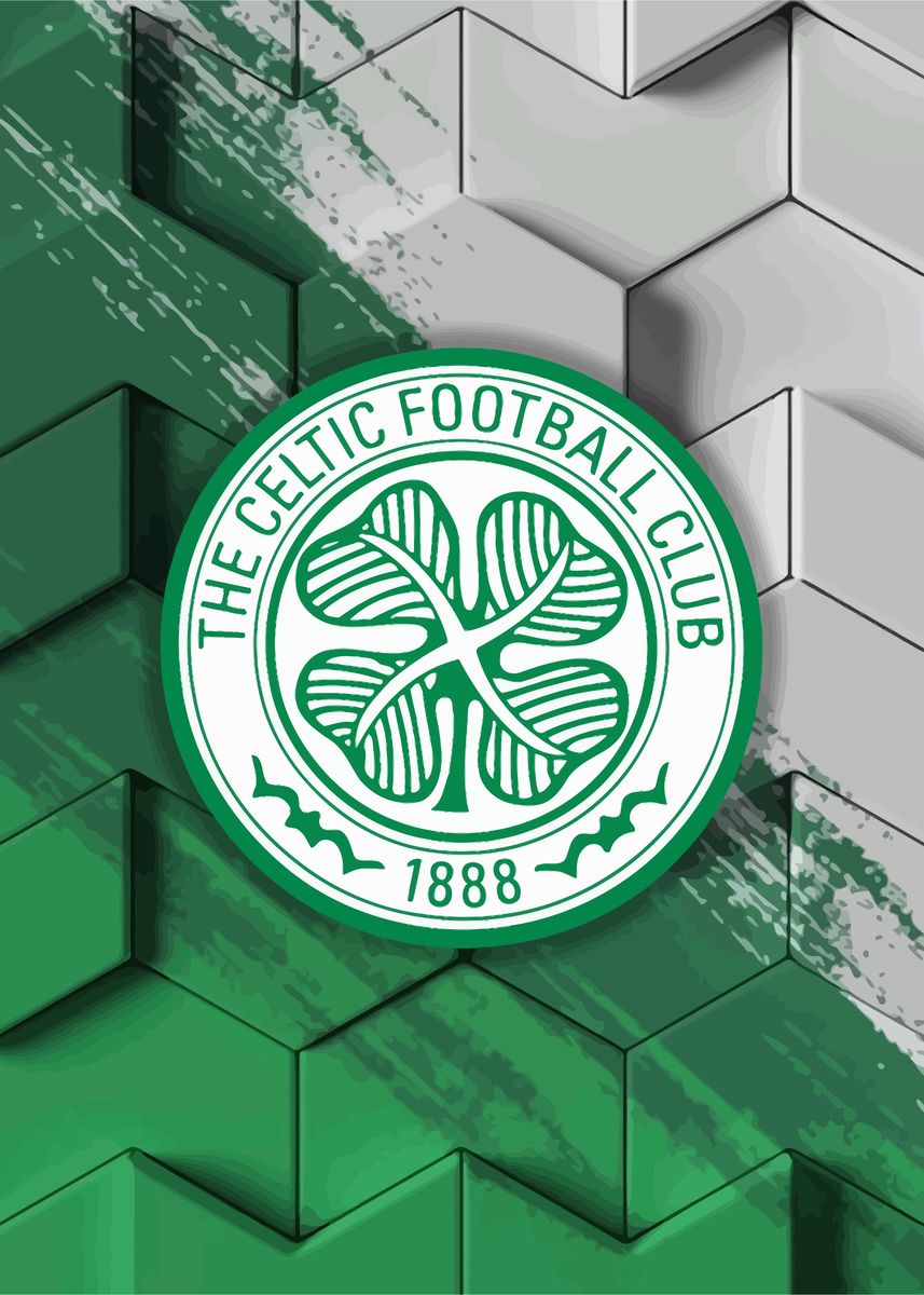 'Celtic Football Club Logo' Poster, picture, metal print, paint by ...