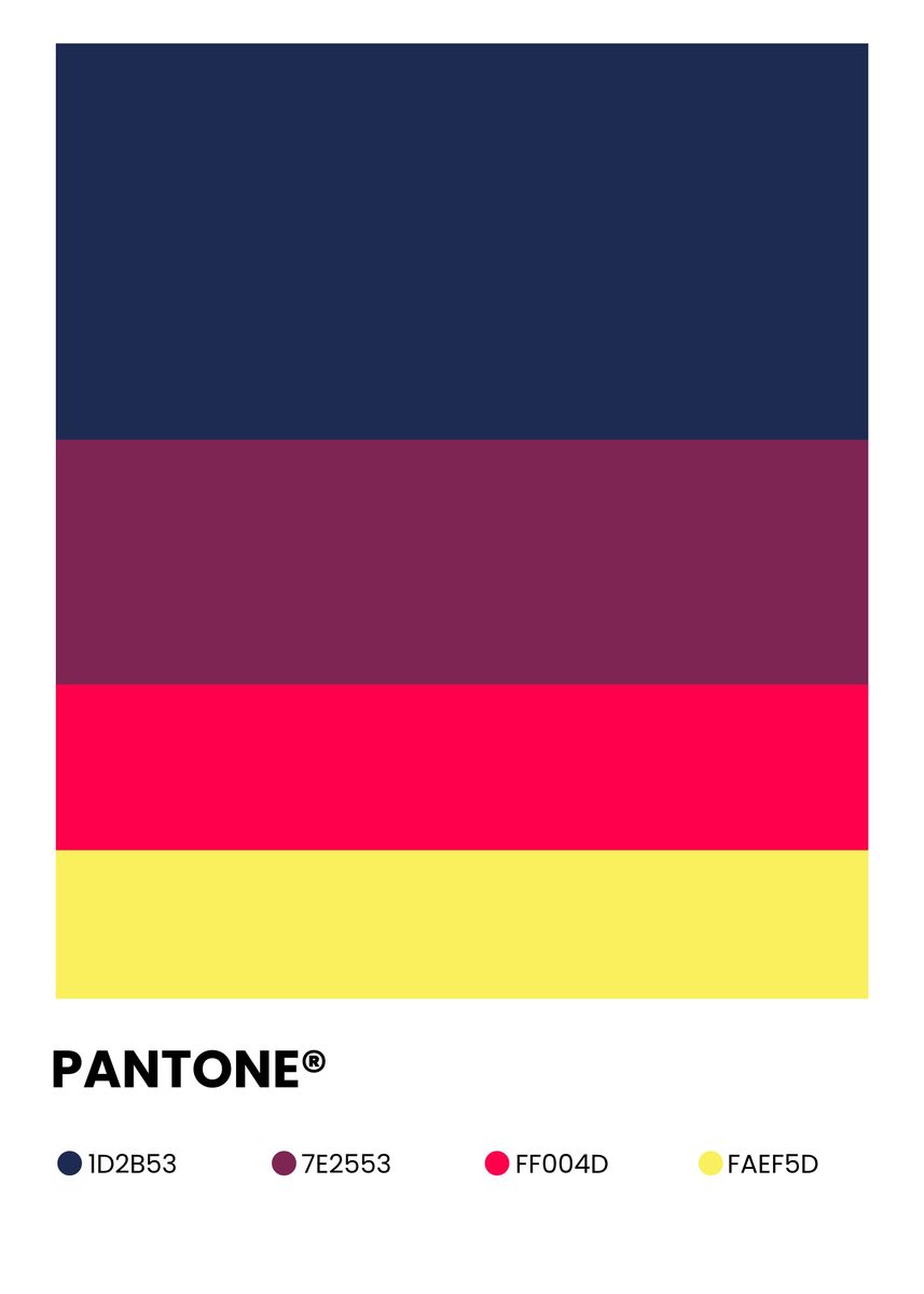'color pantone' Poster, picture, metal print, paint by Metal Wonder ...
