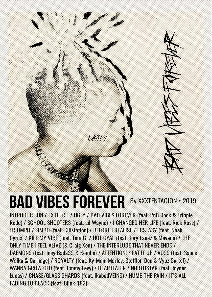 'XXXTentacion hip hop rap' Poster, picture, metal print, paint by Urang ...