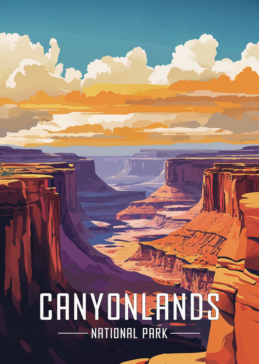 'Canyonlands National Park Poster' Poster, picture, metal print, paint ...