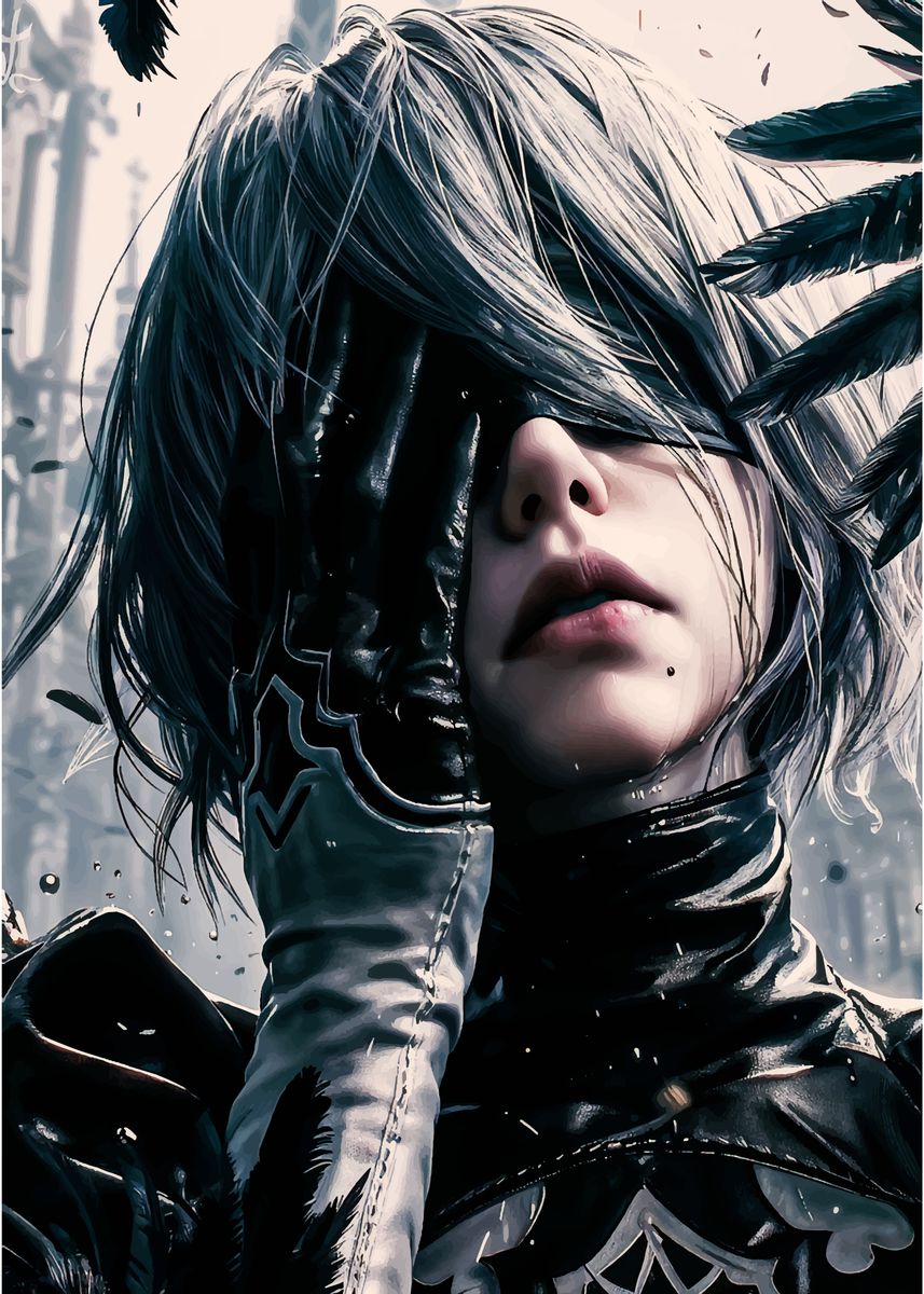 '2B Nier Automata Art' Poster, picture, metal print, paint by miosoul ...