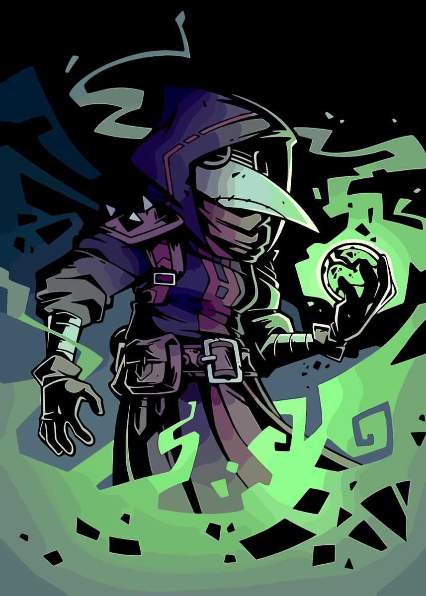 'Plague Doctor Character Art' Poster, picture, metal print, paint by ...