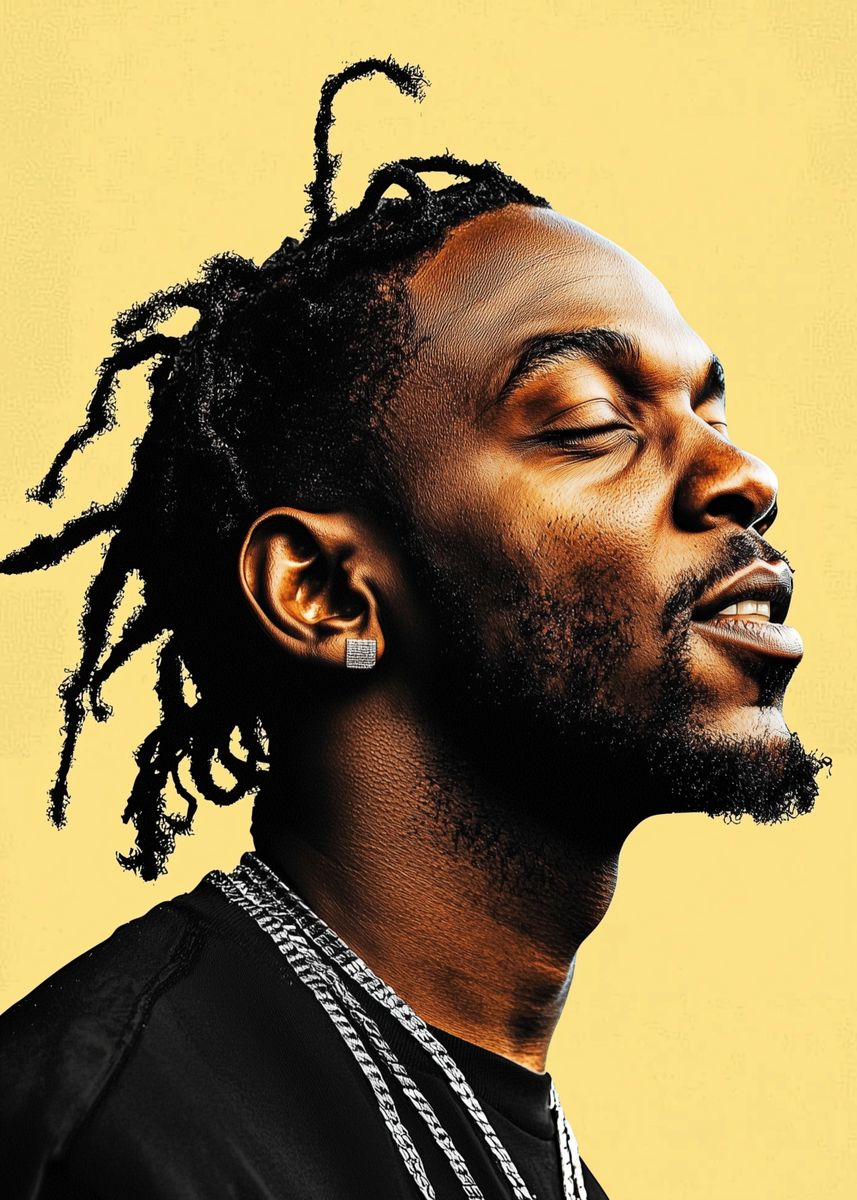 'Kendrick Portrait' Poster, picture, metal print, paint by Tazzie ...