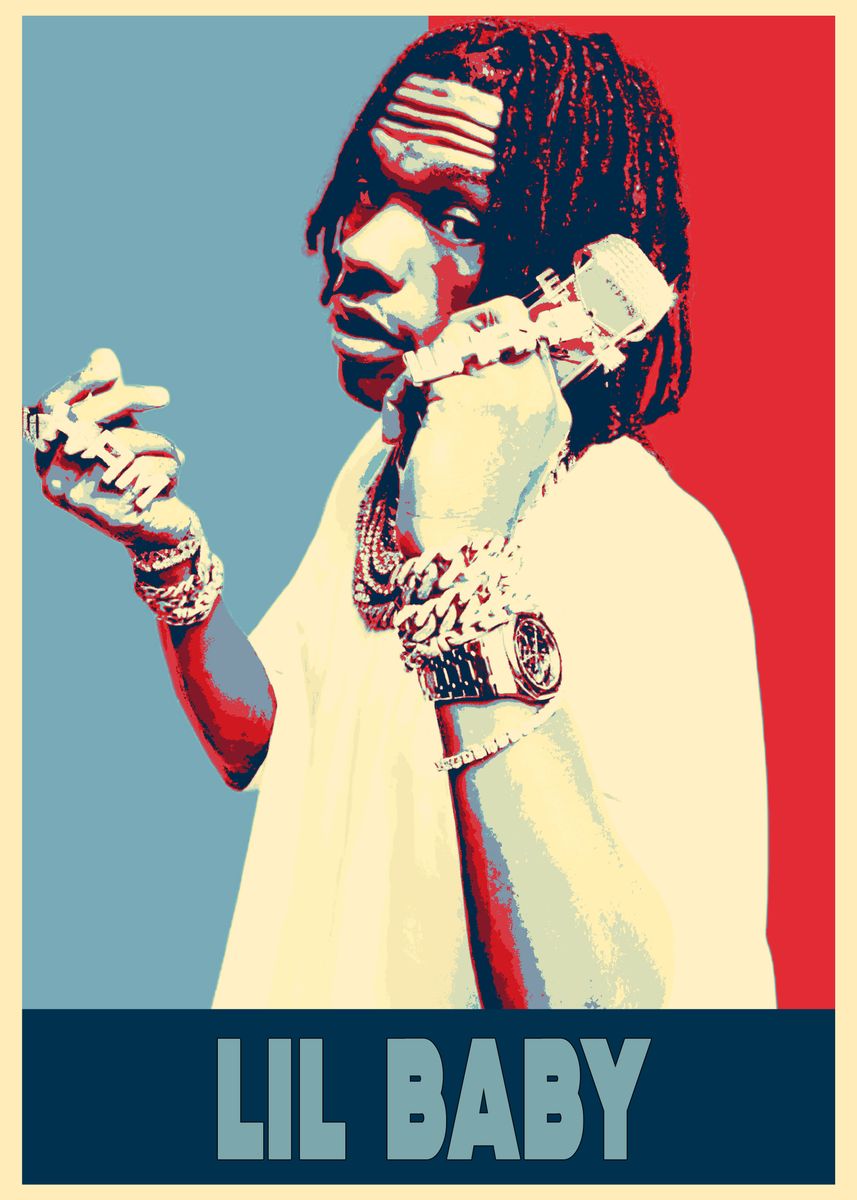 'Lil Baby hope style' Poster, picture, metal print, paint by CLOVE ...