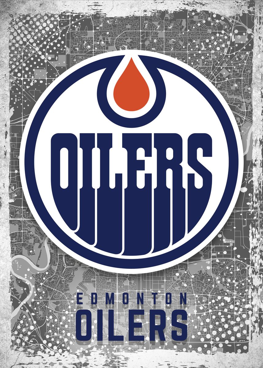 'Edmonton Oilers' Poster, picture, metal print, paint by NHL | Displate