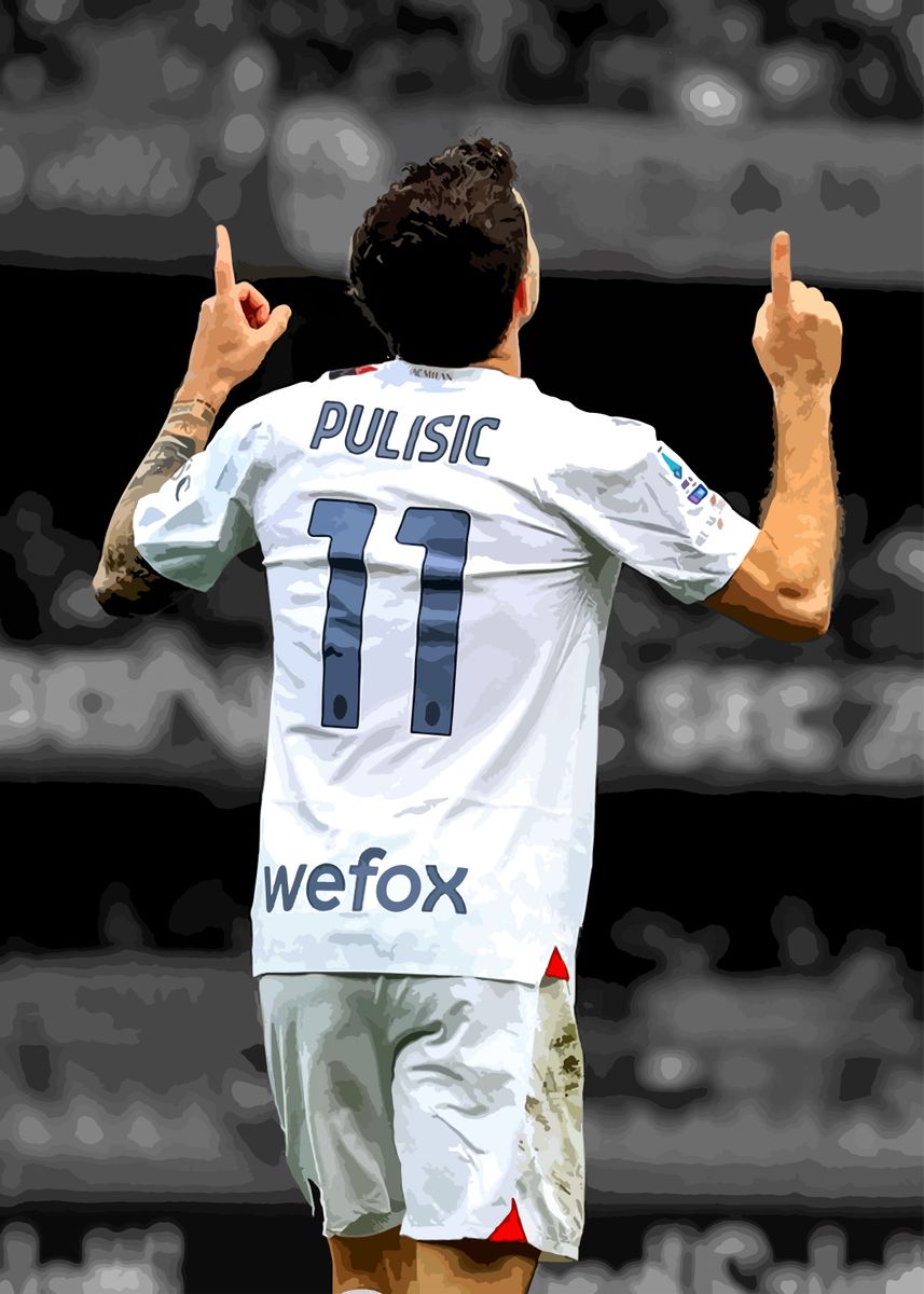 'Christian Pulisic' Poster, picture, metal print, paint by Balint Rag ...