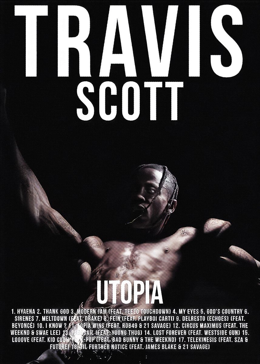 'Travis scott rapper rap' Poster, picture, metal print, paint by ...