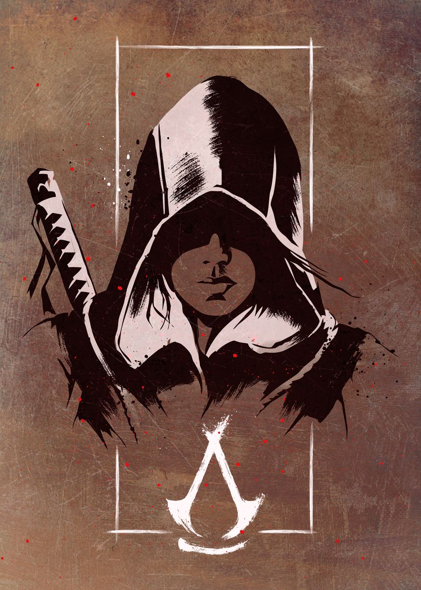 'Naoe Portrait' Poster, picture, metal print, paint by Assassin's Creed ...