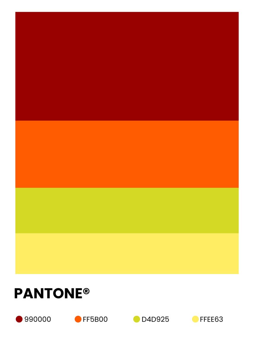 'color pantone' Poster, picture, metal print, paint by Metal Wonder ...