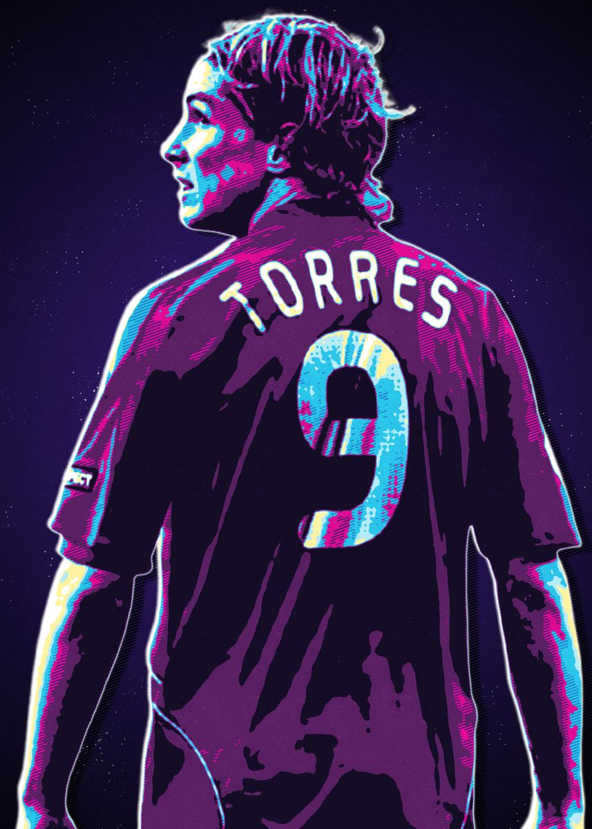 'Fernando Torres Football Art' Poster, picture, metal print, paint by ...