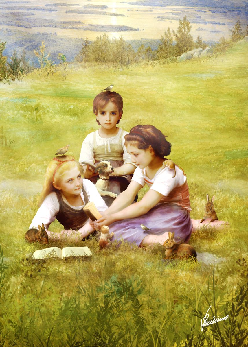 'Story Time' Poster, picture, metal print, paint by Diogo Verissimo ...