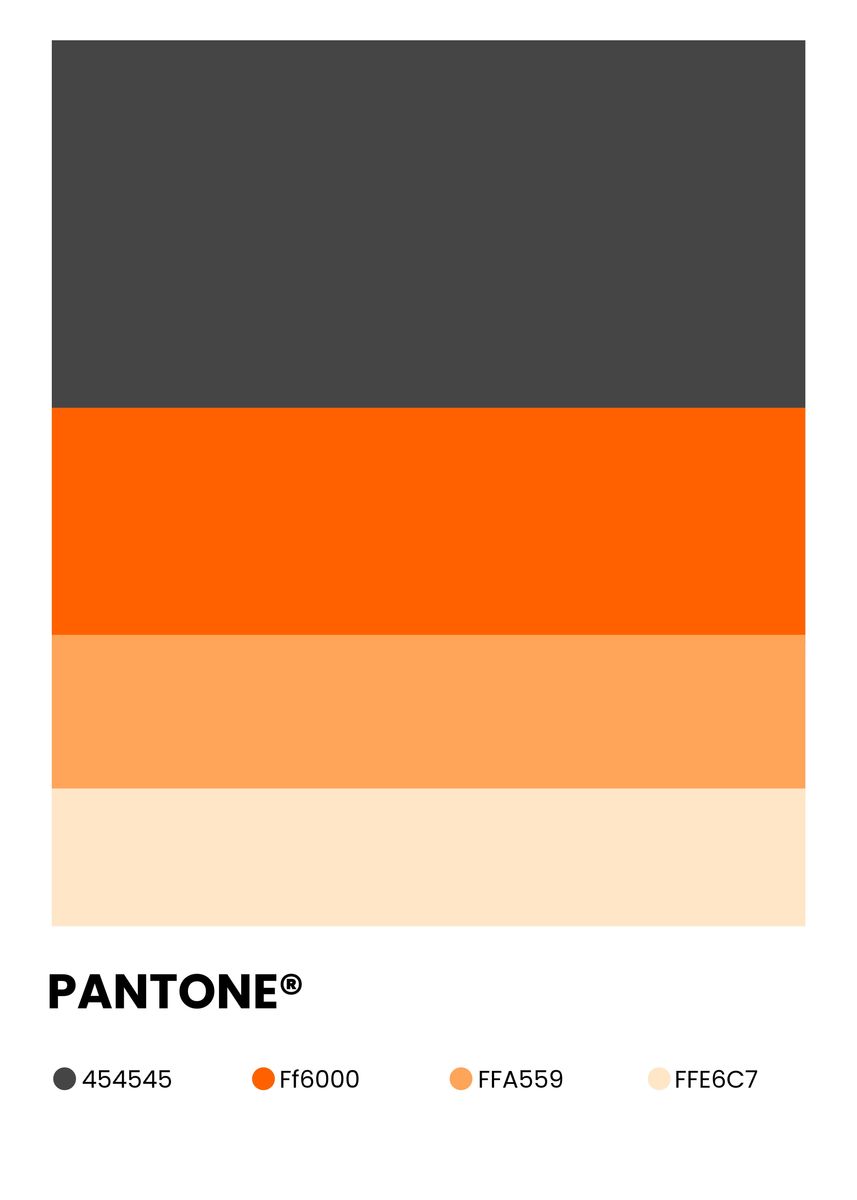 'Pantone Color Palette' Poster, picture, metal print, paint by Metal ...