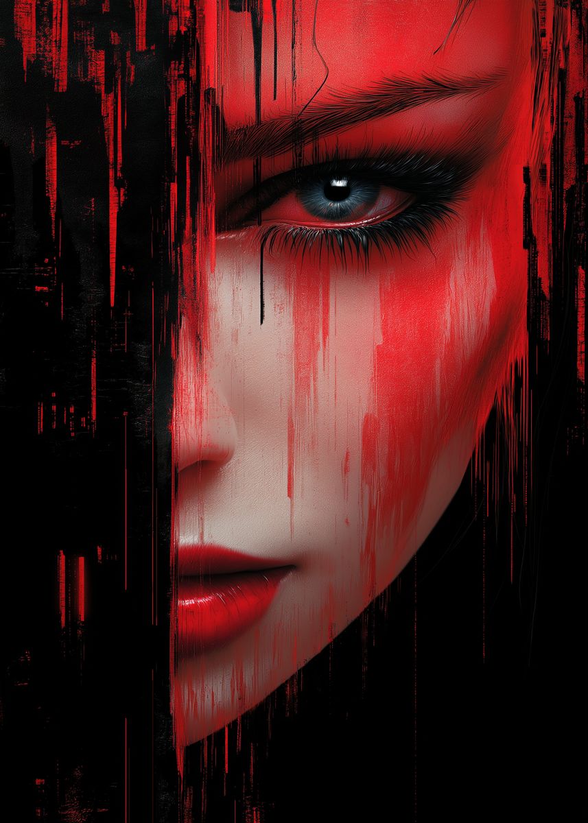 'Dramatic Blood Bath' Poster, picture, metal print, paint by Holzkovic ...