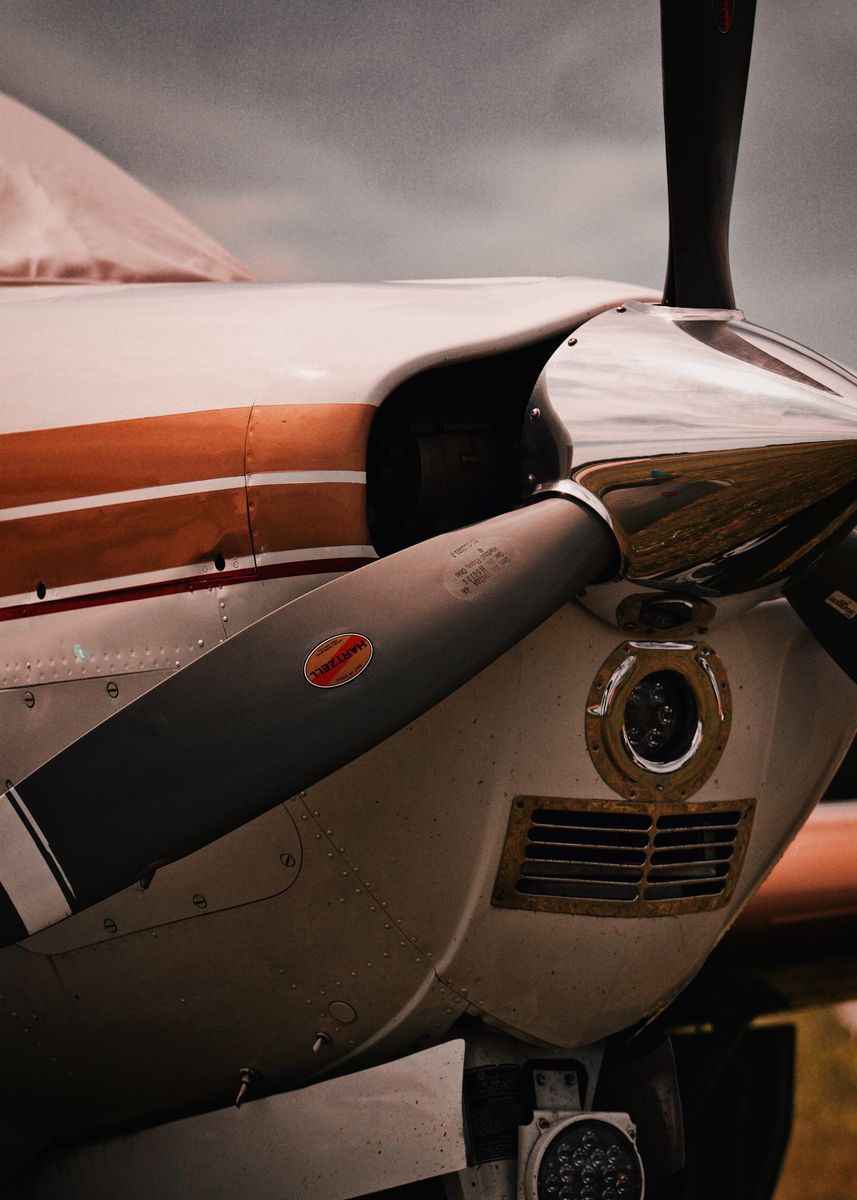 'Airplane Motor Propeller' Poster, picture, metal print, paint by ...