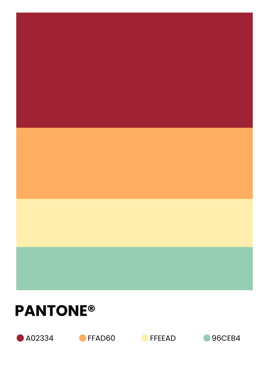 'vintage color pantone ' Poster, picture, metal print, paint by Metal ...